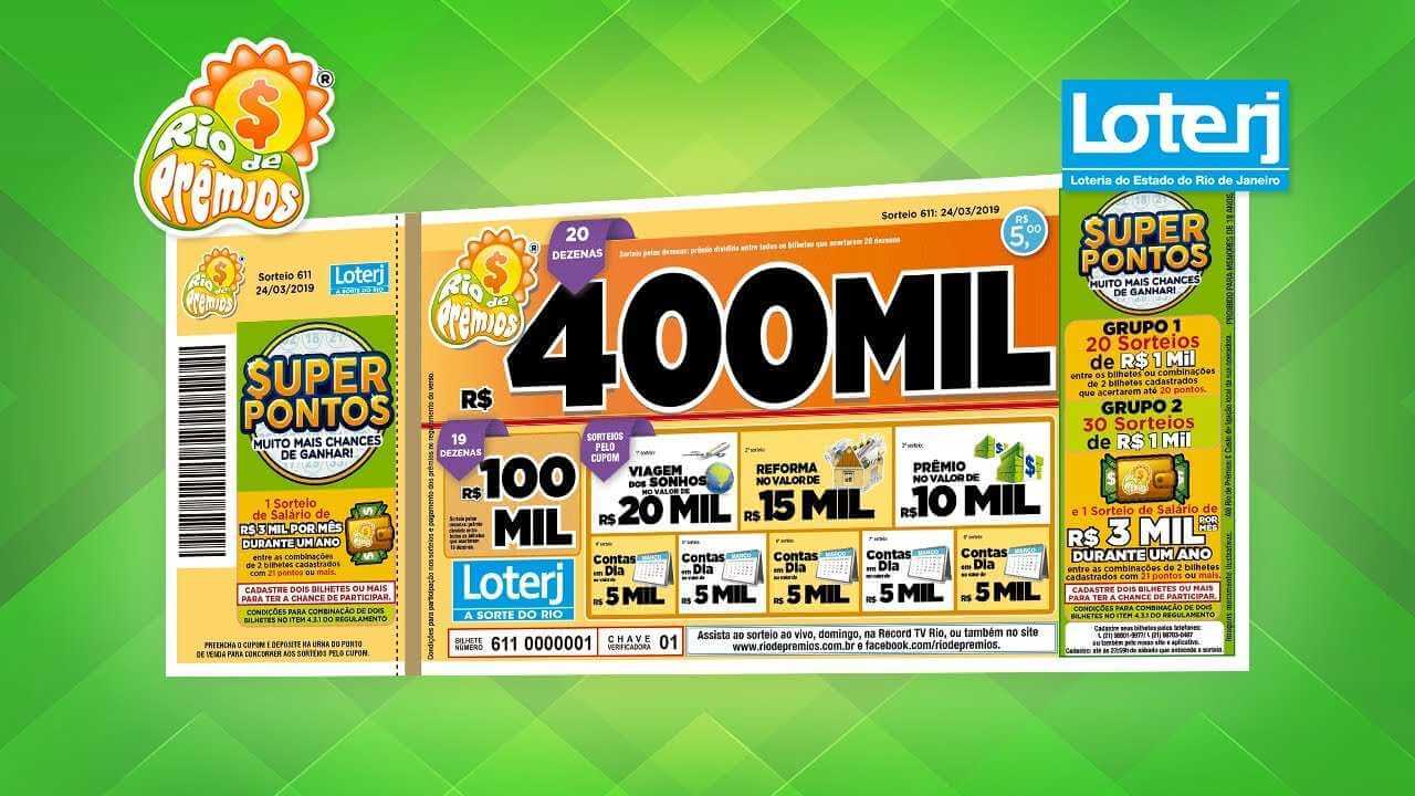 Resultado Rio de Prêmios 641 - Sorteio de 20/10/2019